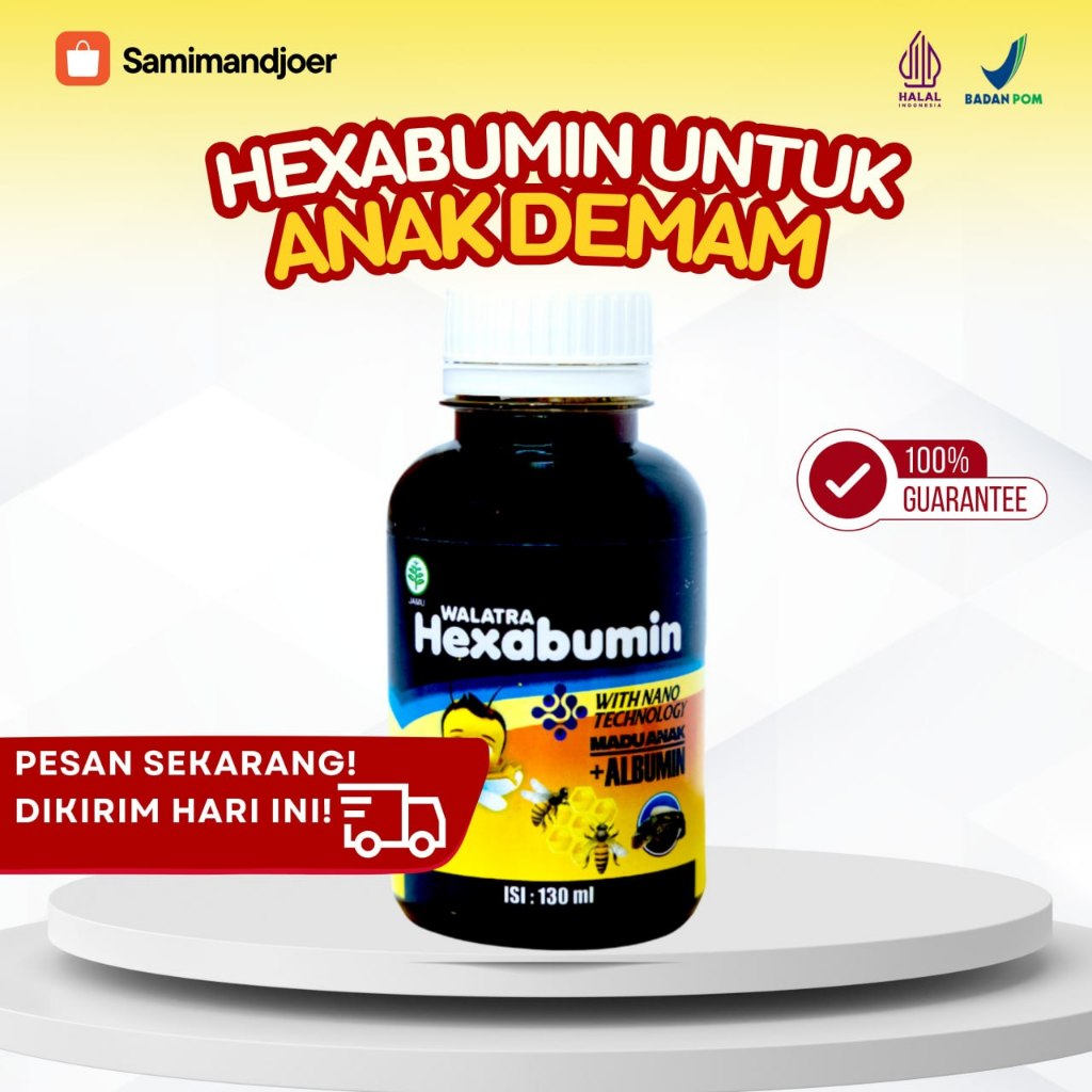 Jual HEXABUMIN Vitamin Asli 100% Obat Penurun Panas Demam Tinggi Dan ...