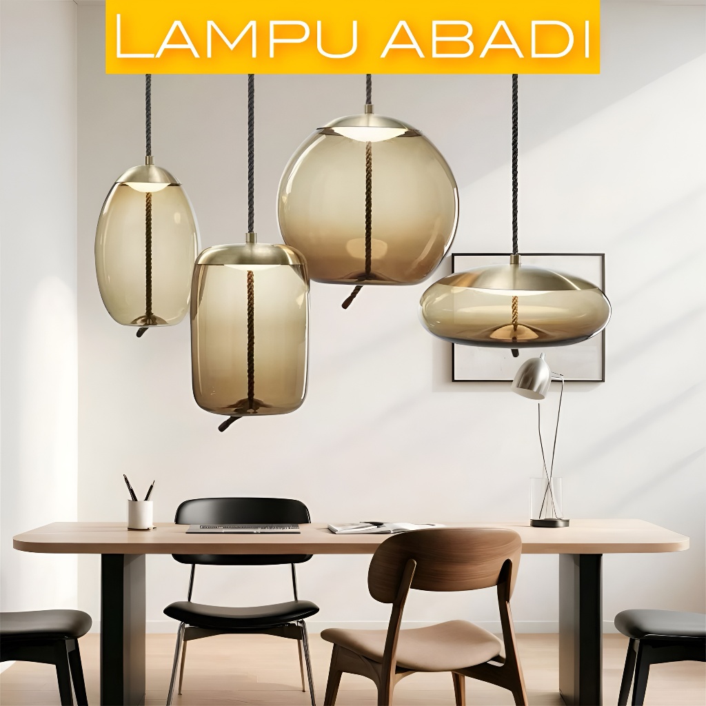 Jual Lampu Gantung LED Kaca Modern Cabang 1 Lampu Untuk Dapur Kitchen ...