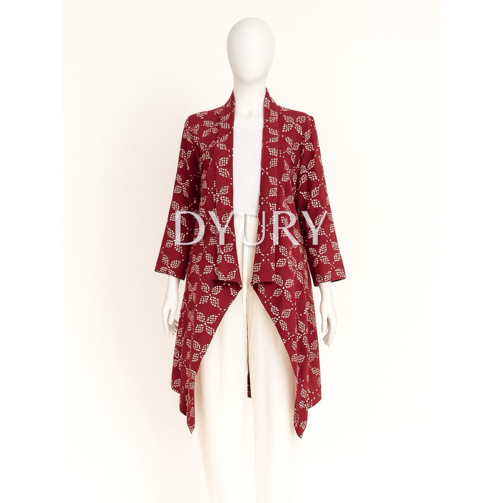 Jual Outer Batik Panjang Wanita Kerja Modern Jumbo Eksklusif Premium ...