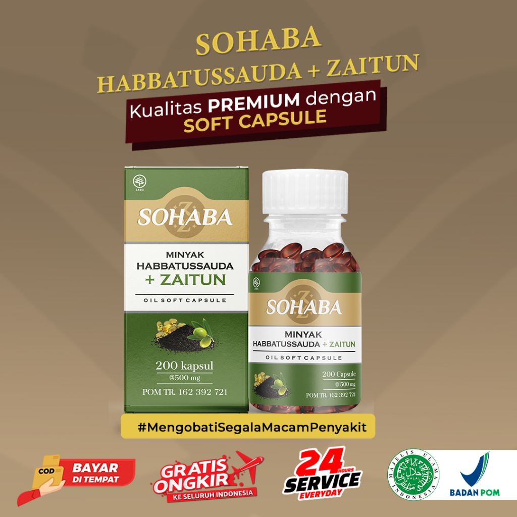 Jual SOHABA habbatussauda zaitun Softcapsule minyak oil promil ...