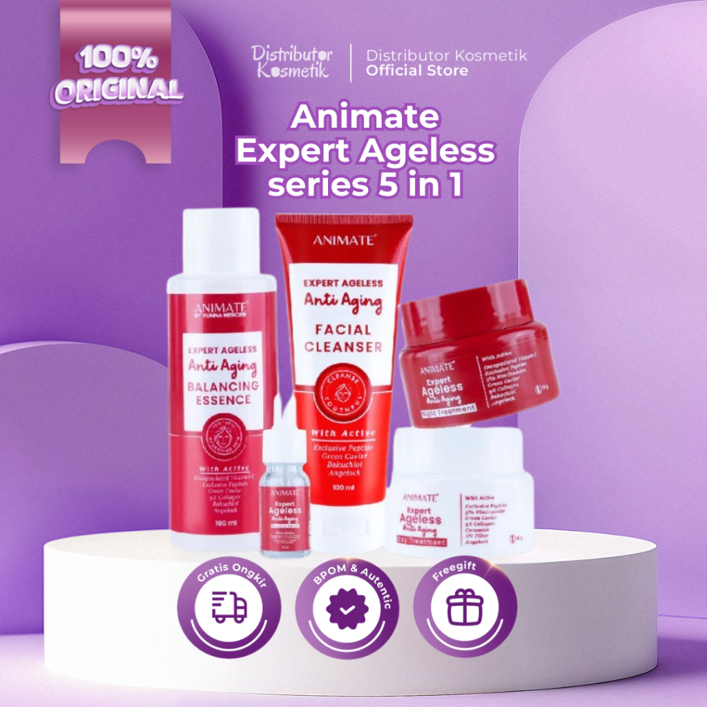 Jual [ AGEN RESMI ] Animate Expert Ageless Anti Aging Series 5in1 ...