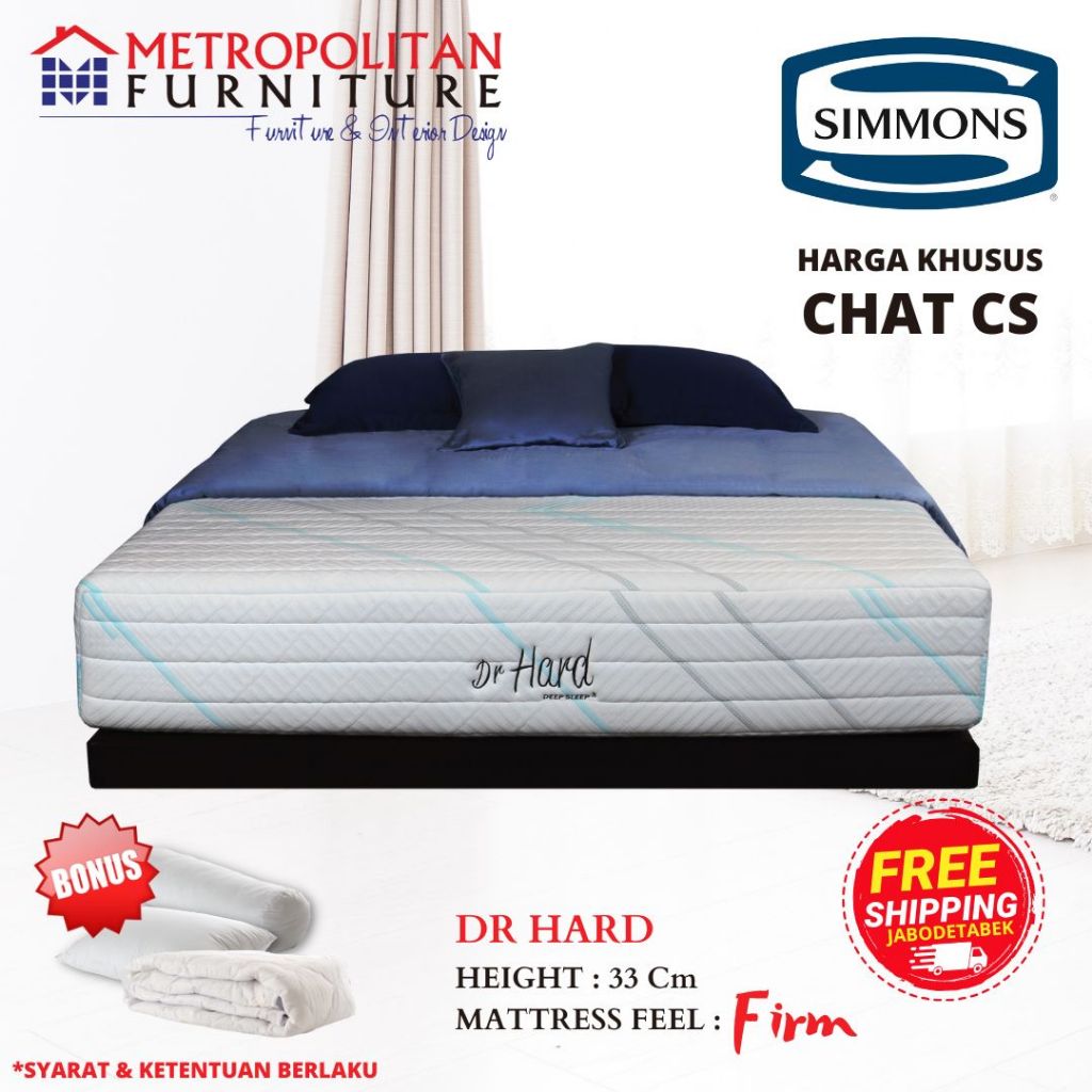 Jual Kasur Springbed Simmons Dr Hard Kasur Spring bed Matrras | Shopee ...