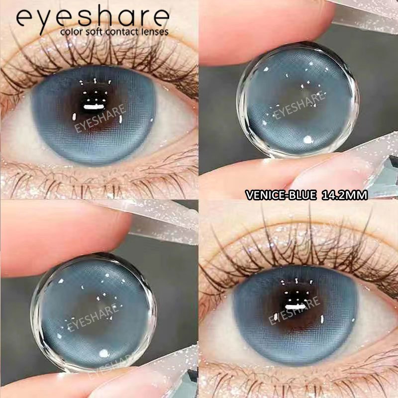 Jual Eyeshare Softlens Blue 14.2mm 1Pasang Lensa Kontak Untuk Mata Biru ...