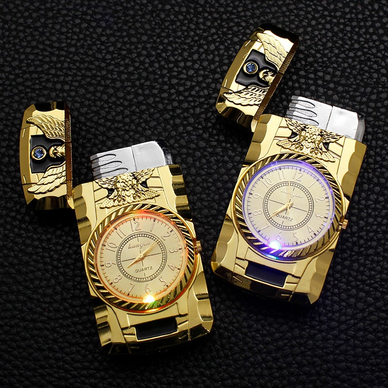 Jual Korek Api Bara plus Jam Single Jet Flame MN-0672 Watch Jet Flame ...