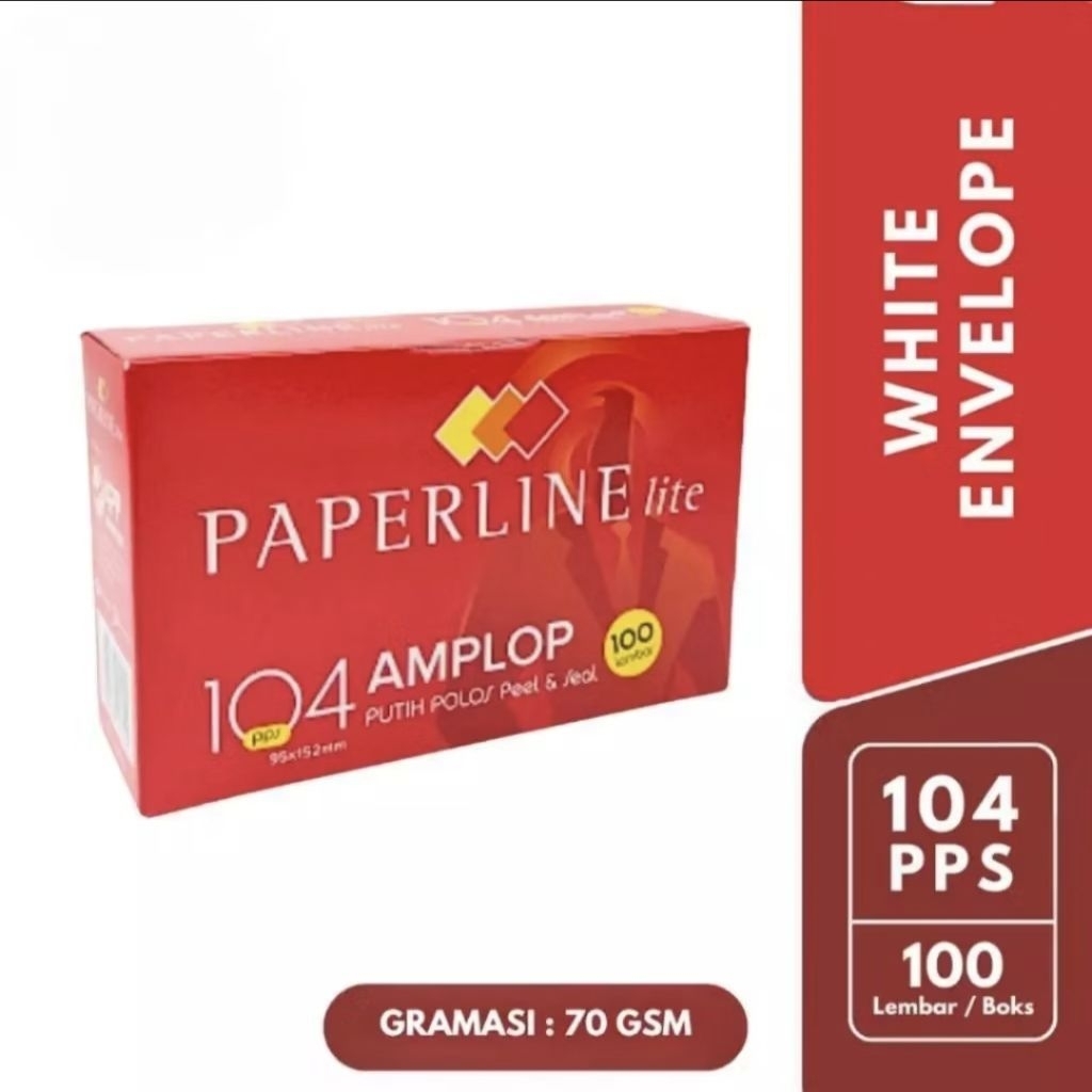 Jual Paperline Lite Amplop 104 PPS uk. 95x152 (1 pack 100 lembar ...