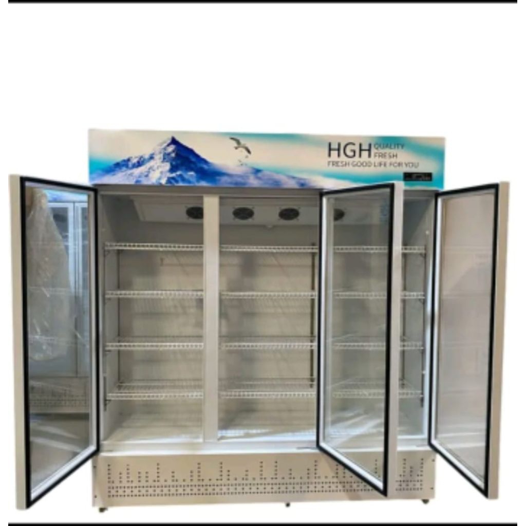 Jual showcase HGH L1200/kulkas 3 pintu 12 rak | Shopee Indonesia