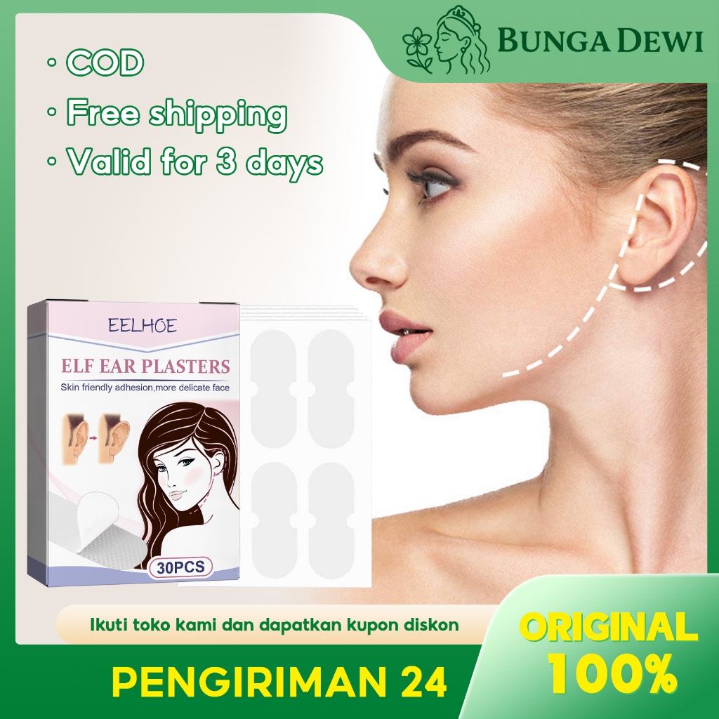 Jual EELHOE Elf Ear Plasters30pcs Cosmetic Ear Correct Patch Tape ...
