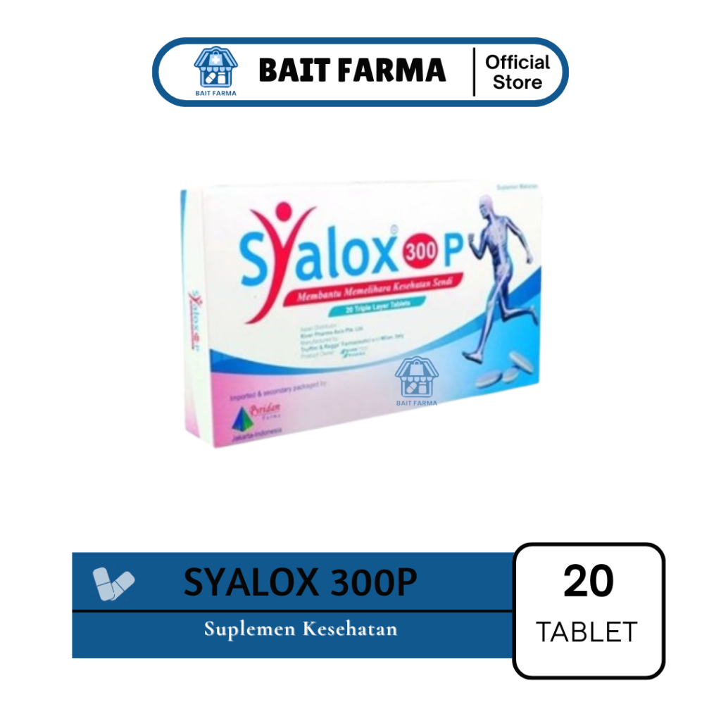 Jual Syalox 300P - Hyaluronic Acid + Boswellia Serata Memelihara ...