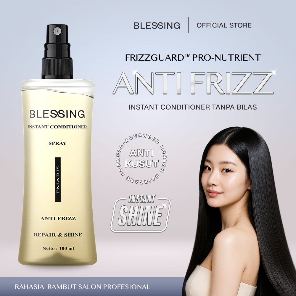 Jual BLESSING Anti Frizz - Spray Conditioner Tanpa Bilas, Anti Kusut ...