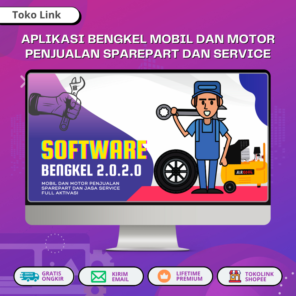 Jual SOFTWARE APLIKASI BENGKEL MOBIL DAN MOTOR PENJUALAN SPAREPART DAN JASA SERVICE FULL ...
