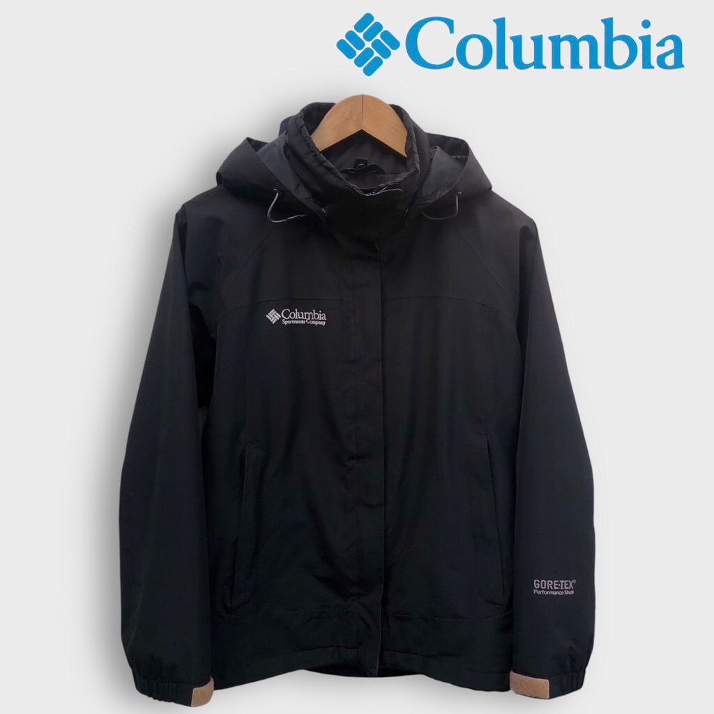 Jual Jaket Columbia Gore-Tex Full Black Outdoor | Shopee Indonesia