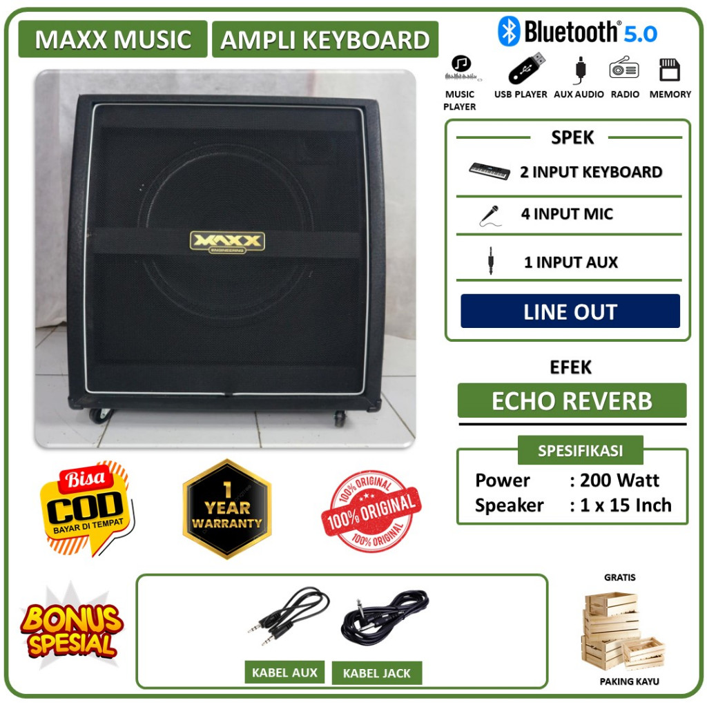 Jual Ampli Keyboard & Drum Elektrik bisa untuk karaoke Original 15 Inch ...