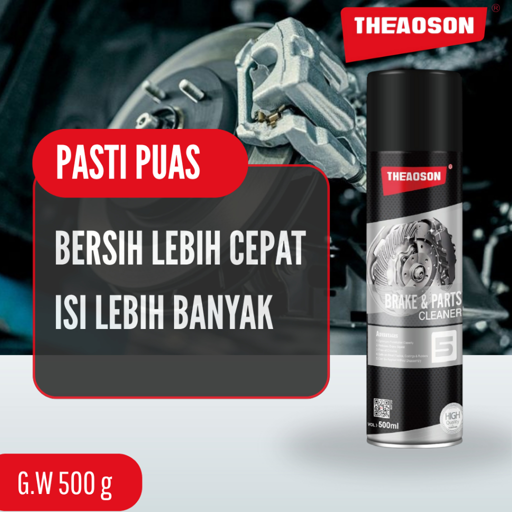 Jual THEAOSON Brake & Parts Cleaner 500 ML / Pembersih Rem Mobil ...
