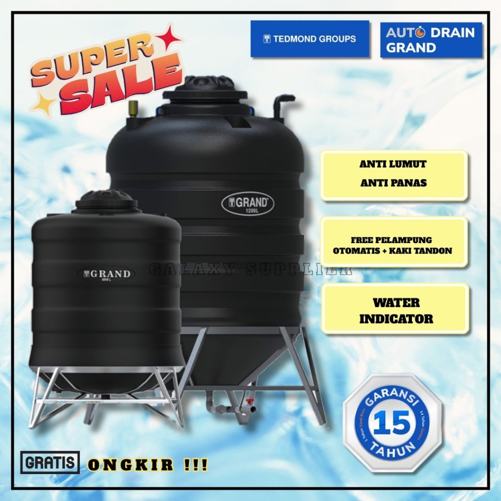 Jual PROMO GRAND AUTO DRAIN TANDON/TOREN/TANGKI AIR BEBAS KURAS ...