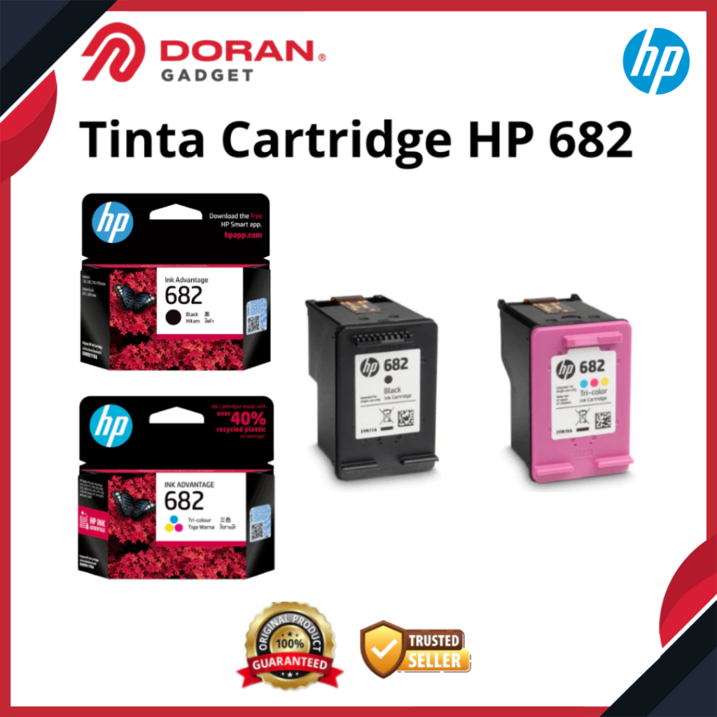 Jual Tinta Cartridge Printer HP Original 682 Warna tri Color - tiga ...