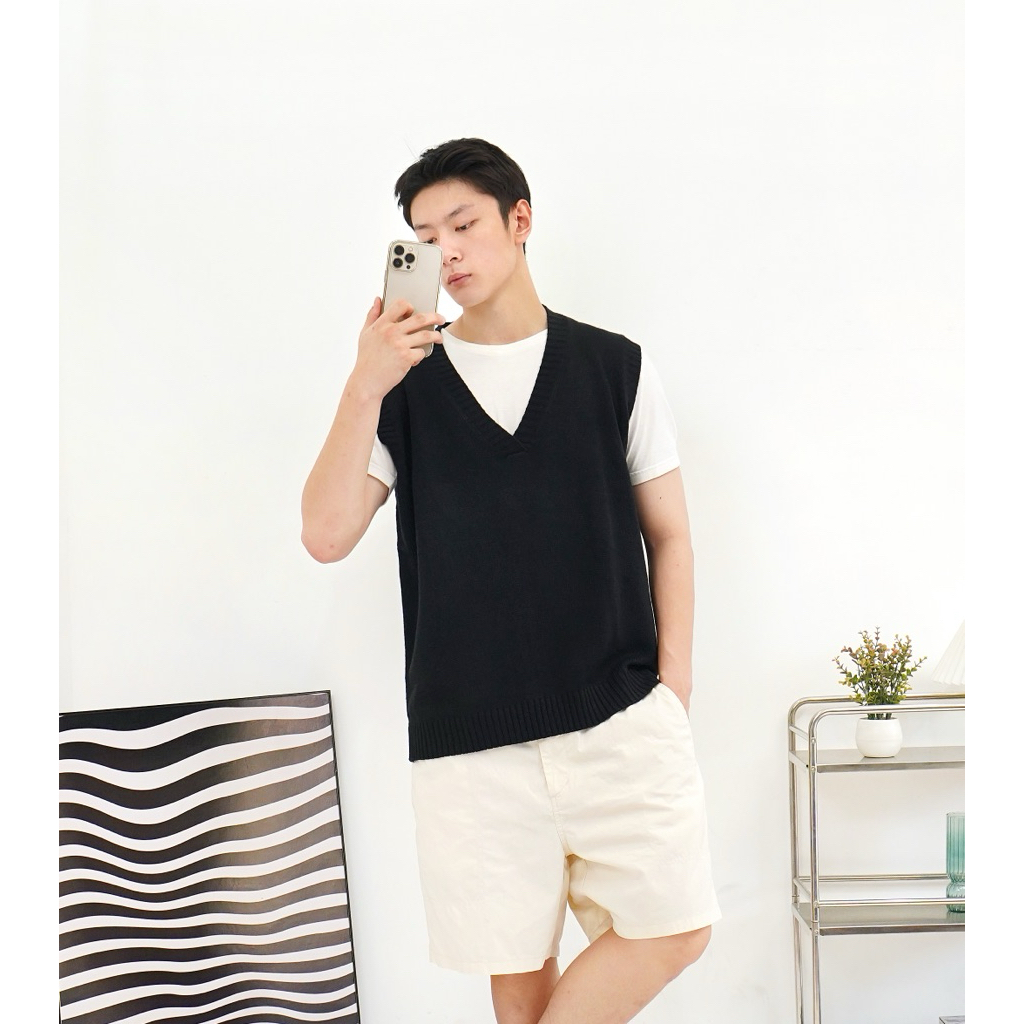 Jual Oversize Vest Pria / Korean Rompi Rajut / Korean Style / Rompi ...
