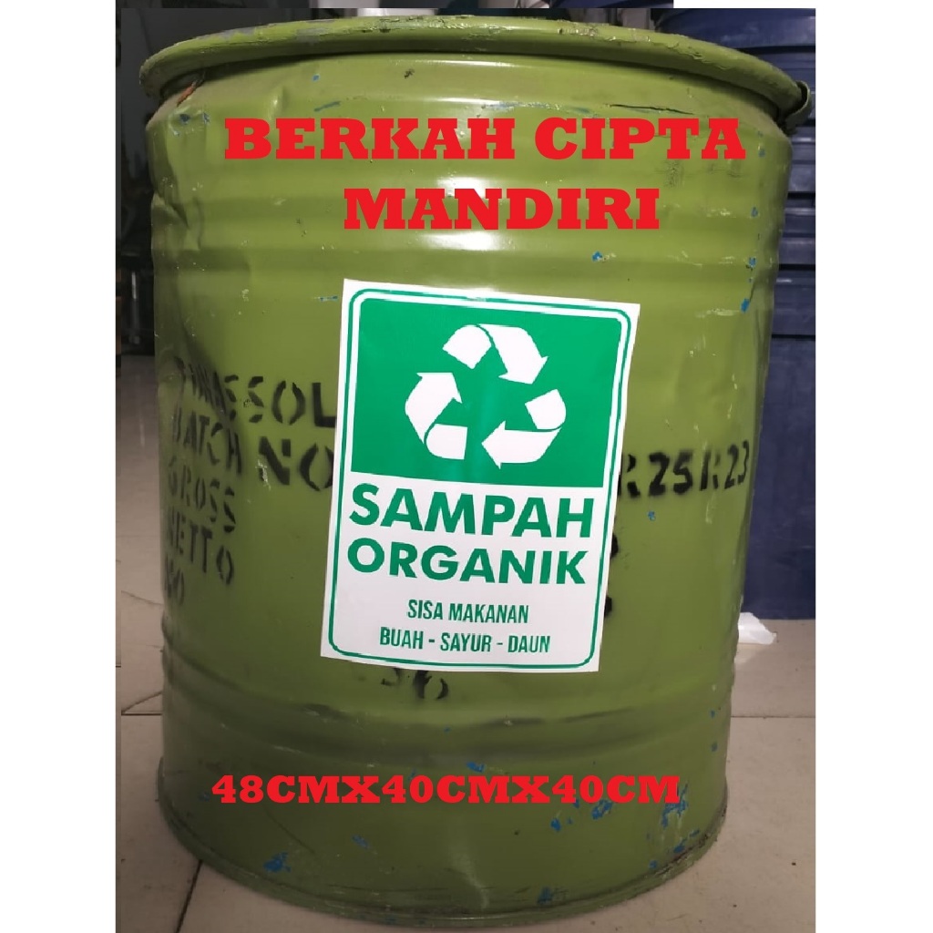 Jual Tong Sampah Kaleng Besi Kapasitas 50 Liter /Tong Bekas | Shopee ...