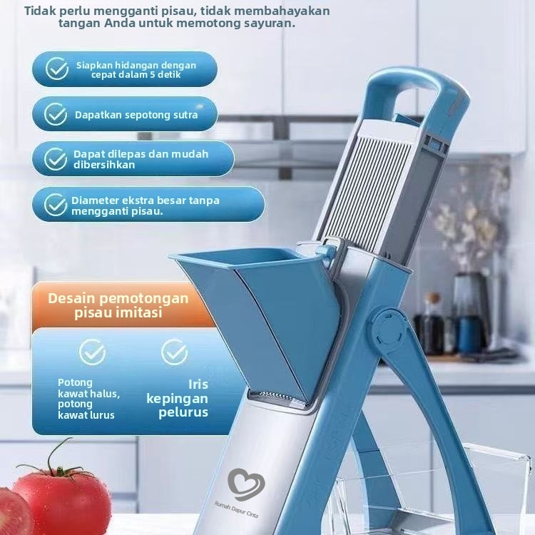 Jual Parutan Stainless 5 Pisau Parutan Serbaguna Pengiris Sayur Buah ...