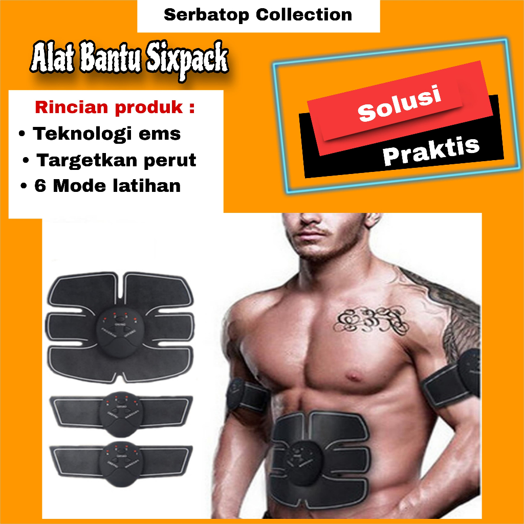 Jual Alat Bantu sixpack Stimulator Terapi EMS Otot Fitness Massage ...
