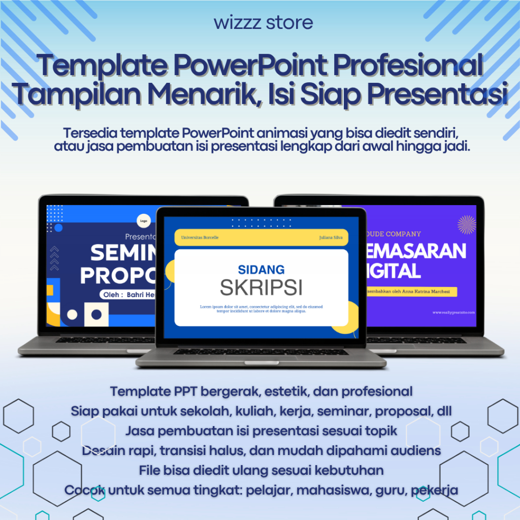 Jual Template PowerPoint Animasi Profesional | Jasa Pembuatan Isi ...