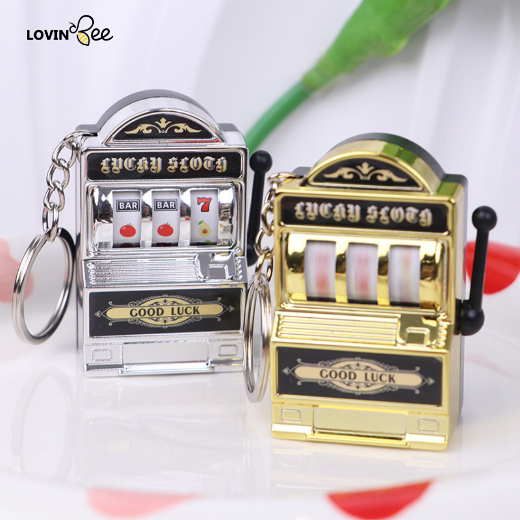 Jual Gantungan Kunci Mesin Kasino Mini Slot Machine Keychain Aksesoris ...