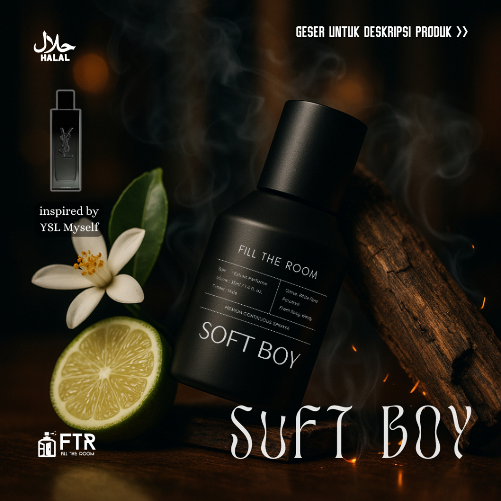 Jual FTR SOFT BOY Extrait De Parfum 100ML - 35ML - Parfum Pria Wangi ...