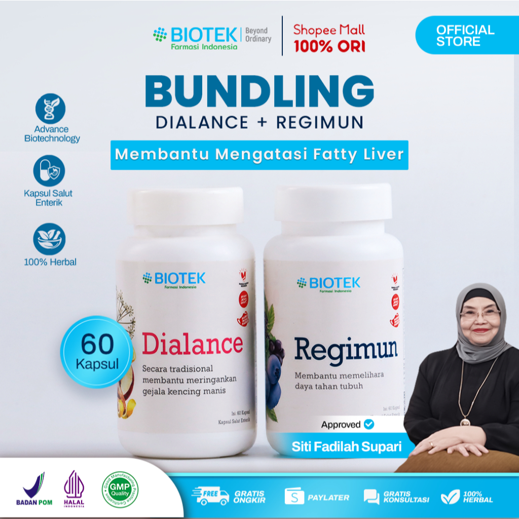 Jual Biotek - Bundling Regimun x Dialance - Membantu Mengatasi Fatty ...