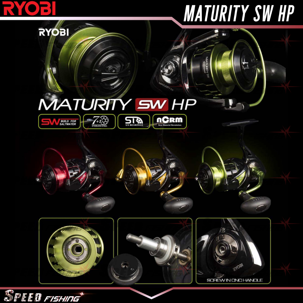 Jual Reel Ryobi Maturity SW HP 1000 2000 3000 4000 5000 6000 8000 Gold ...
