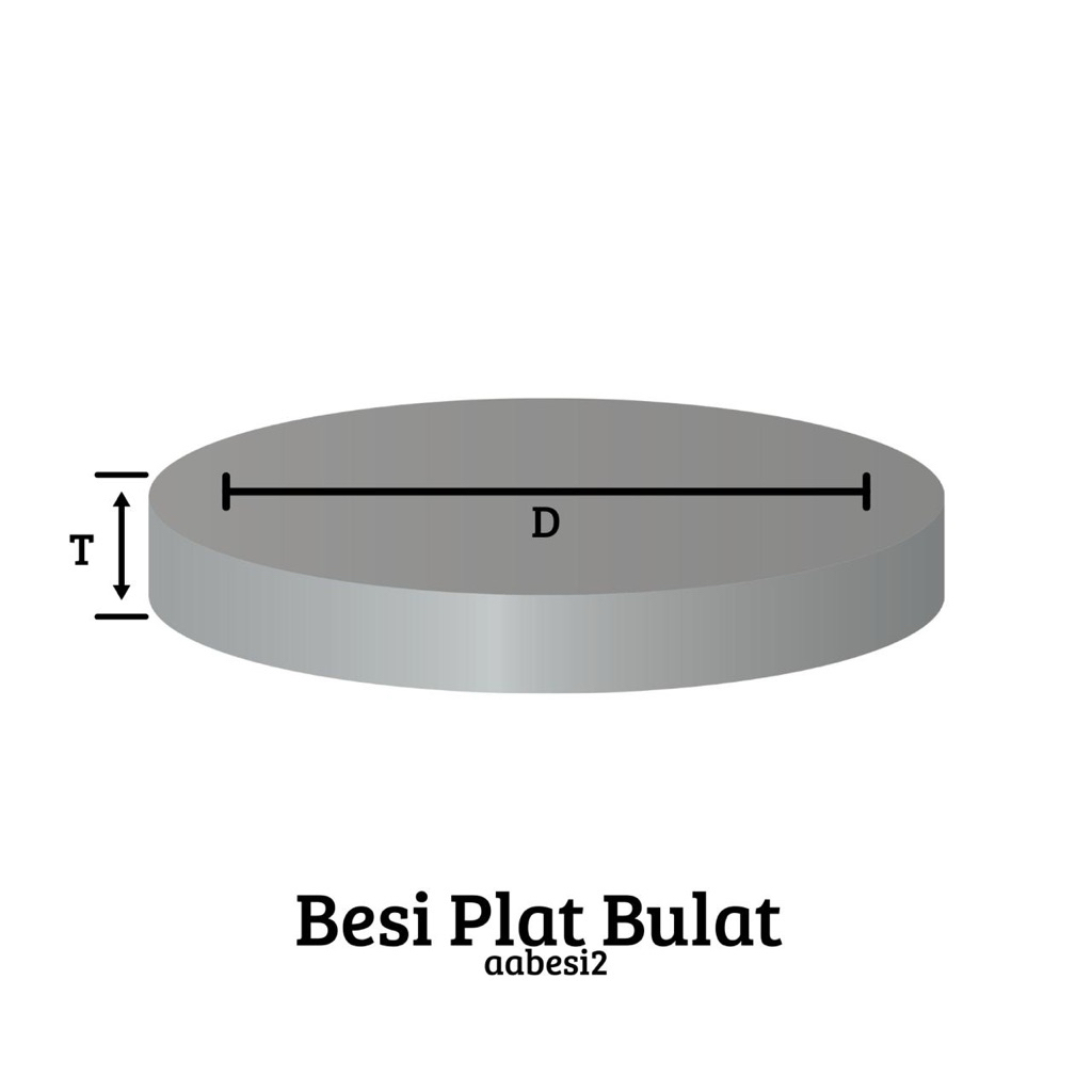 Jual Besi Plat Bulat tebal 40mm diameter 100mm - 250mm | Shopee Indonesia