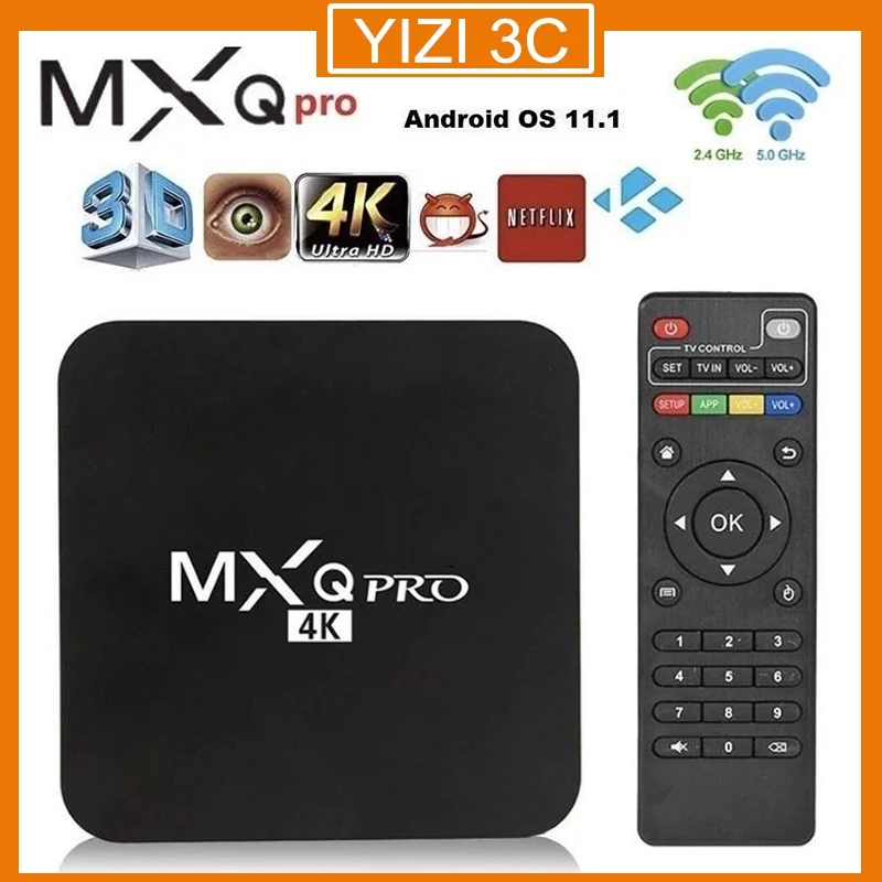 Jual Android TV Box 4K 5G Smart TV Box MXQ Pro Media Player 8gb+128gb Ram New Chipset OS Smart ...