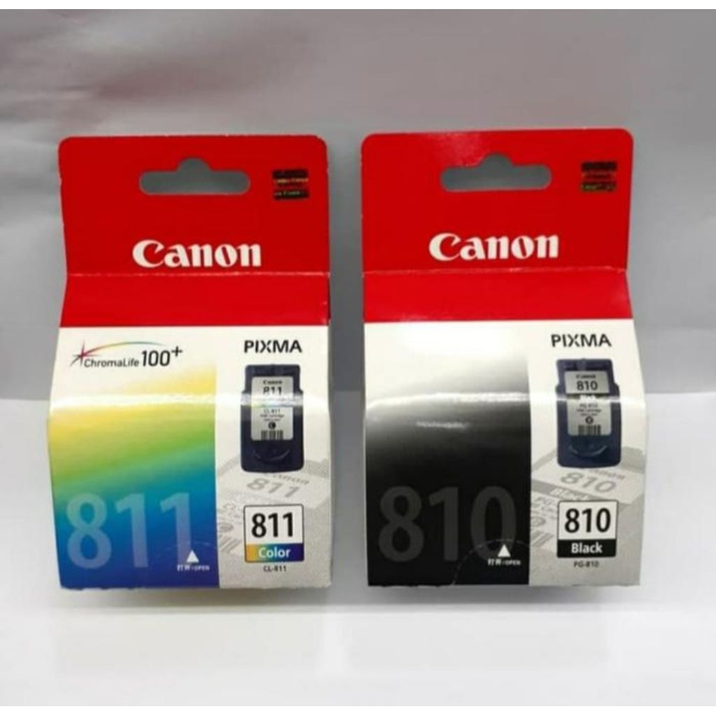 Jual Tinta Canon Pixma 810 Black + 811 Colour Catridge Original For ...