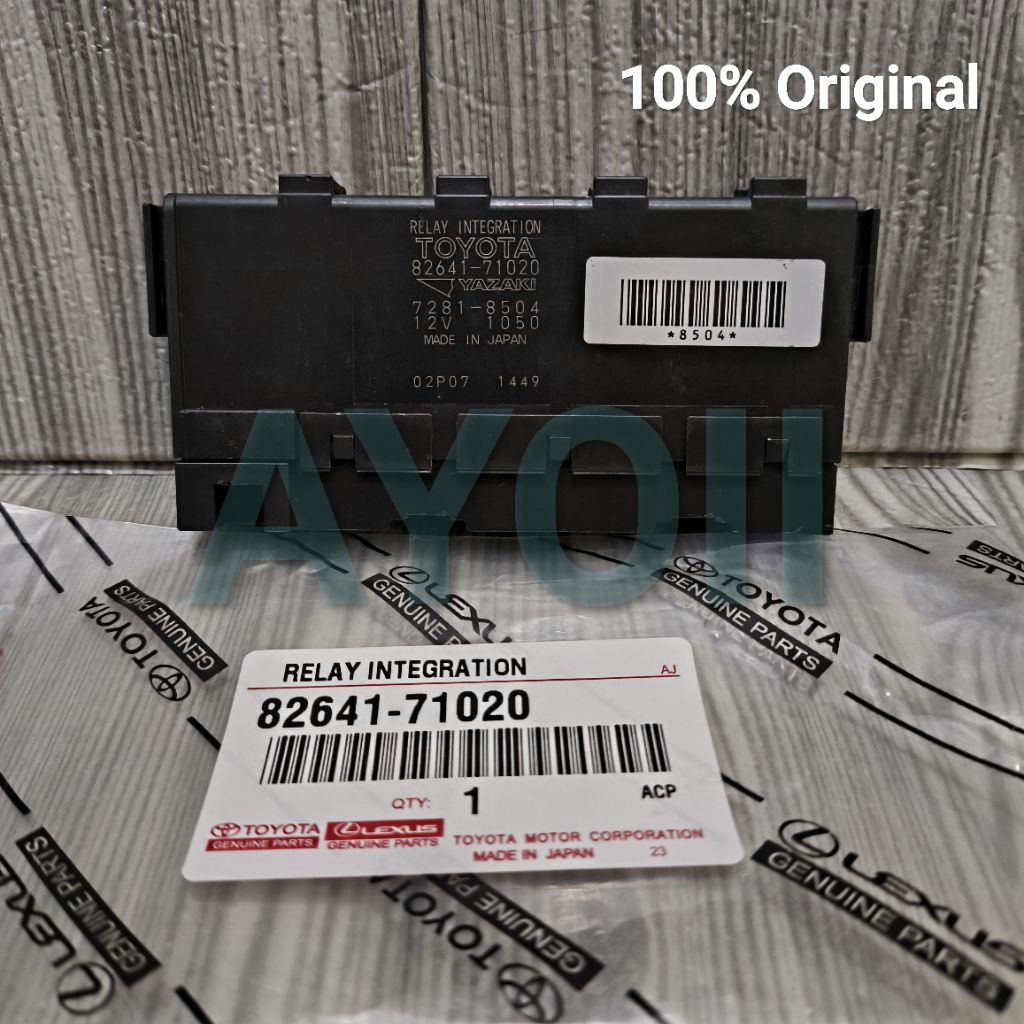 Jual Relay Integration No.1 Toyota Fortuner Hilux Innova Corolla 82641 ...