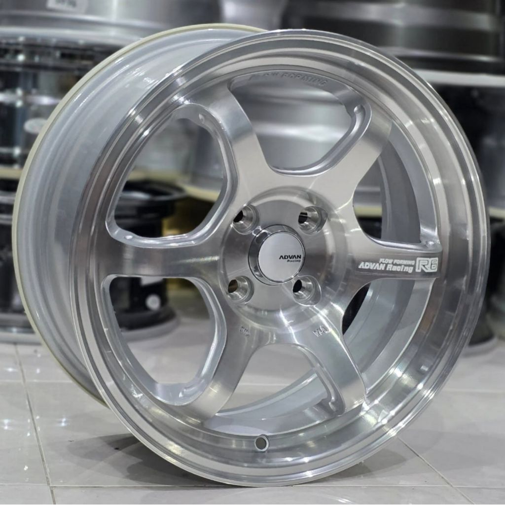 Jual velg mobil ADVAN R6 R16 LEBAR 7 PCD 4X100 velg racing ring 16 velg mobil r16 cocok untuk ...