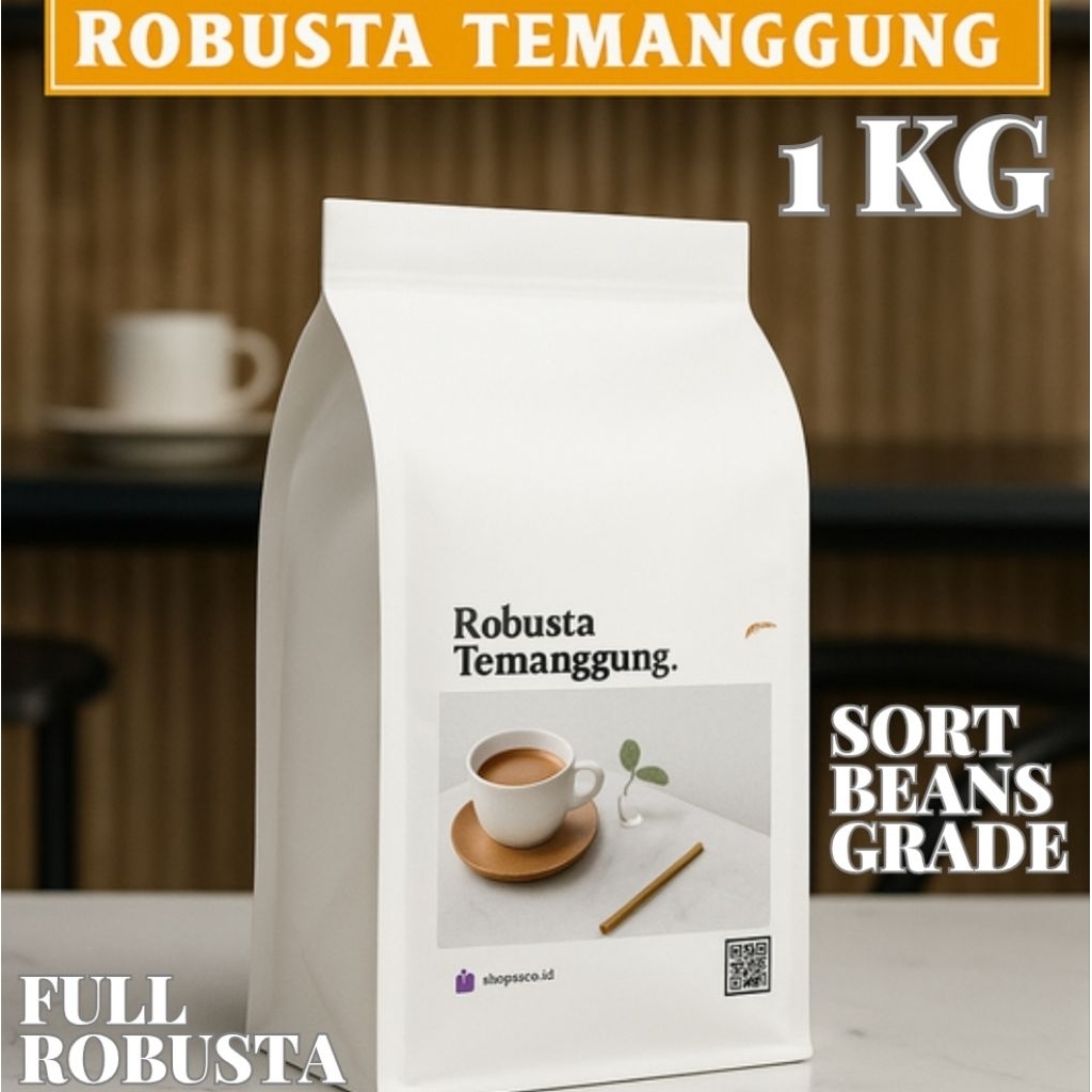 Jual Kopi java robusta temanggung 1 kg bubuk grade 1 kopi susu full ...