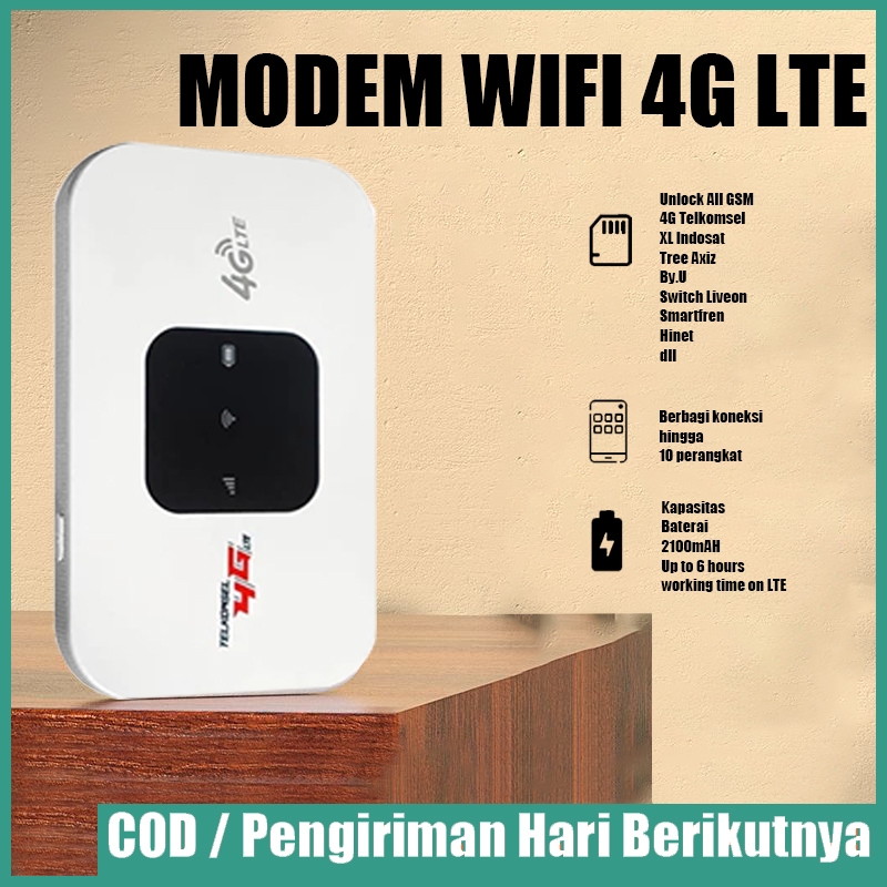 Jual MIFI MODEM WIFI 4G All Operator USB 150Mbps WiFi portabel mudah ...