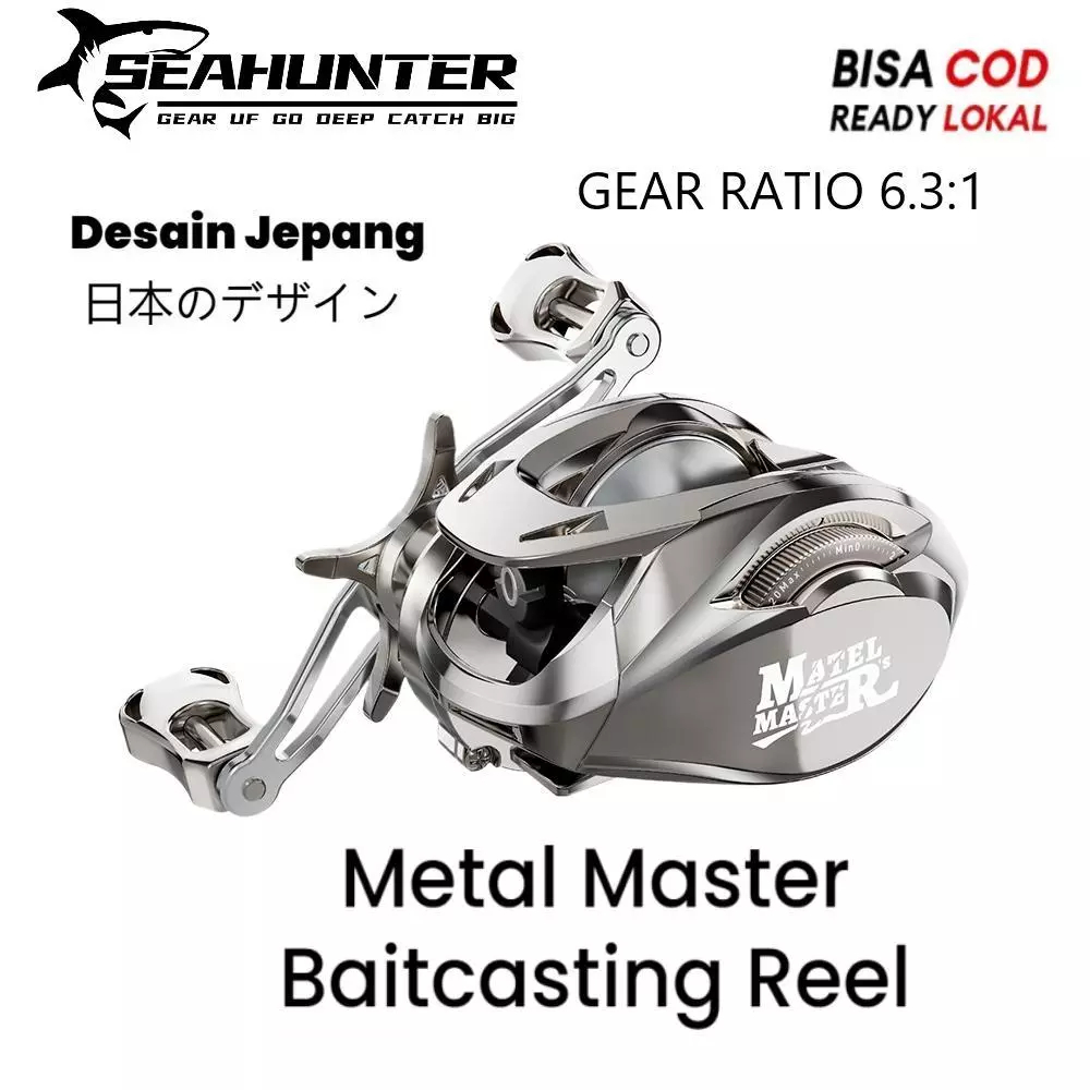 Jual [OFFICIAL]SEAHUNTER METAL MASTER Reel Pancing Baitcasting, SW Laut ...