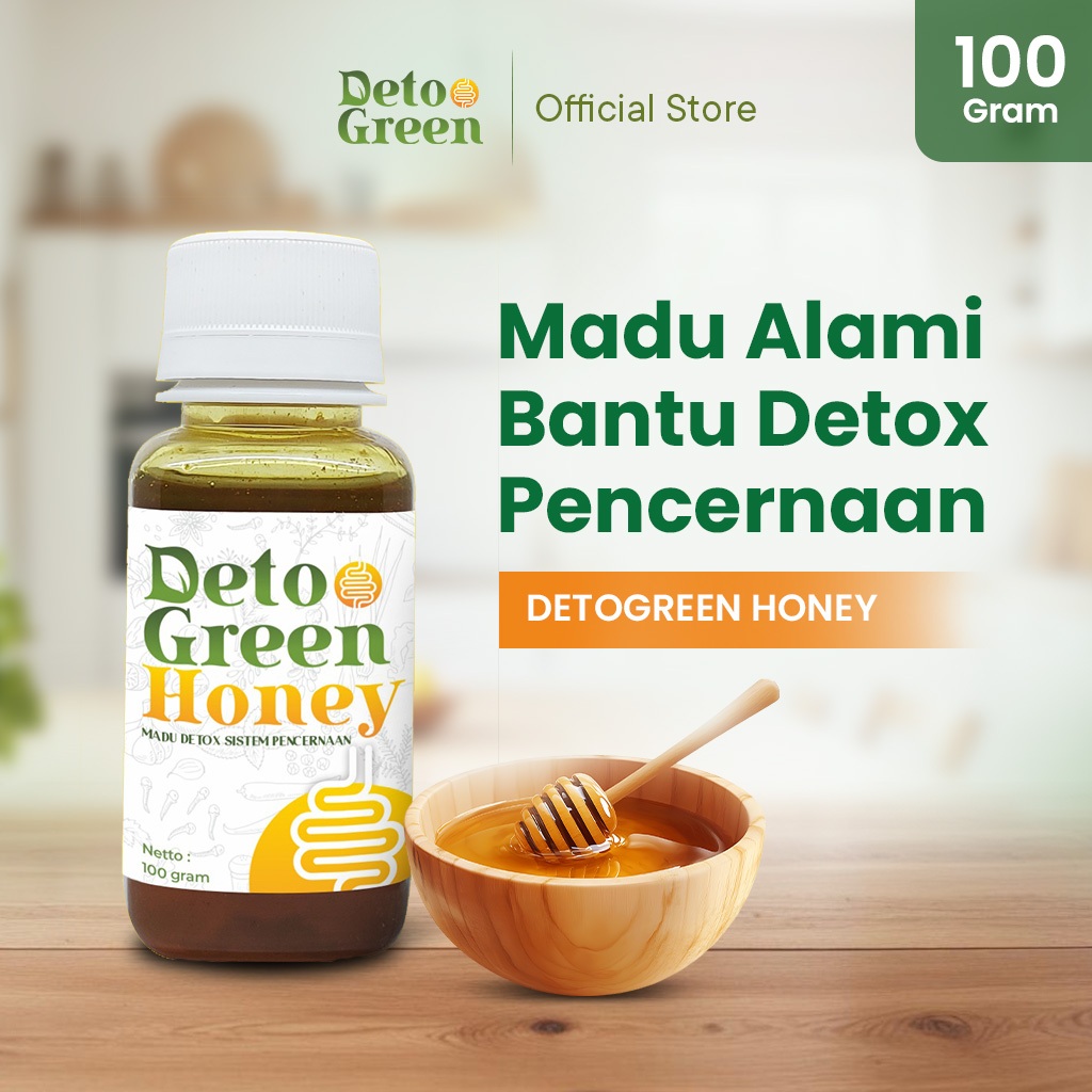 Jual DETOGREEN 1 Botol Madu Detox Herbal 100 Gram | Shopee Indonesia