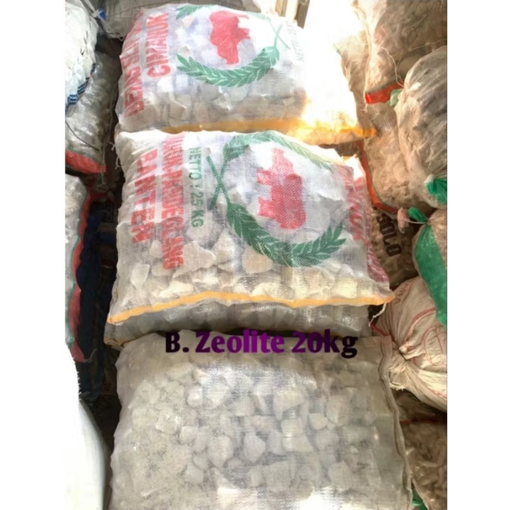 Jual Batu zeolite Karungan isi 20kg Media filter kolam koi Filter air ...