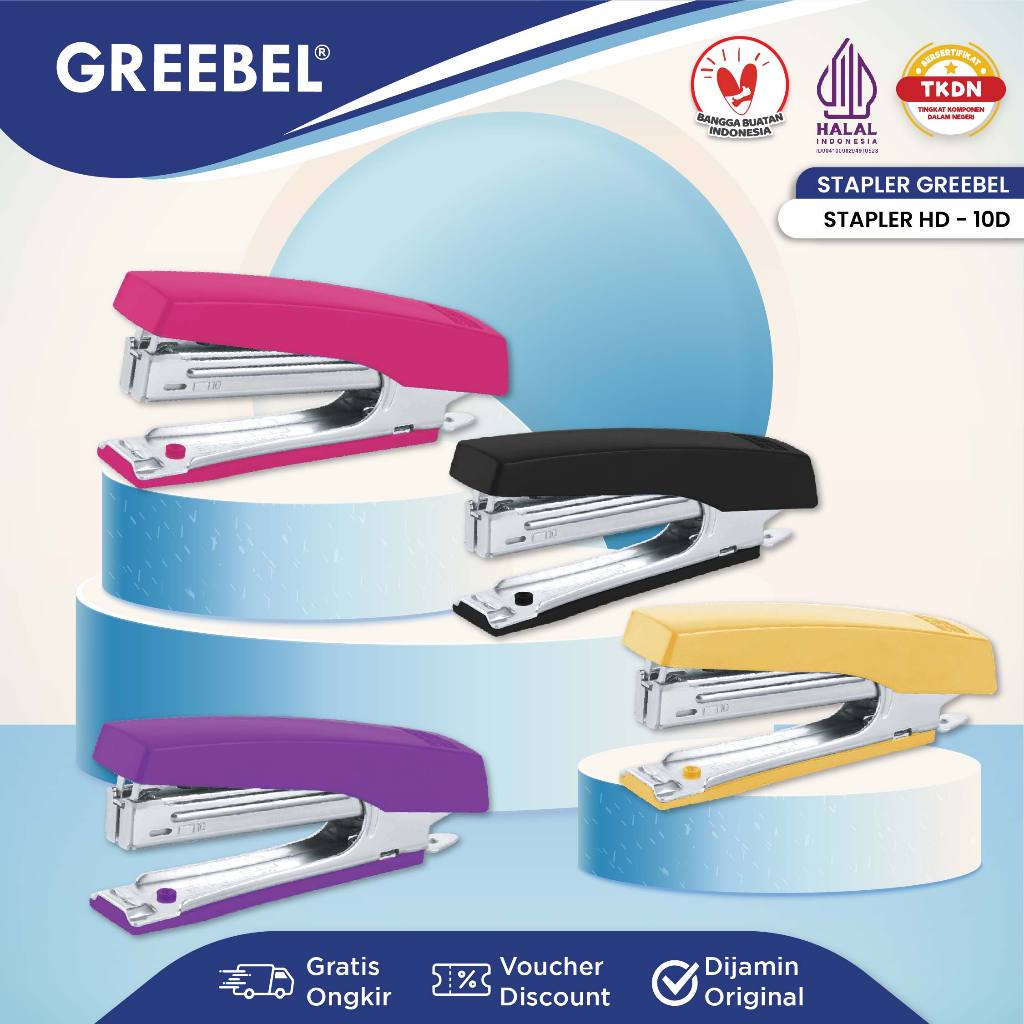 Jual GREEBEL Stapler Stepler / Jepretan (HD- 10D) / Staples Anak Lucu ...
