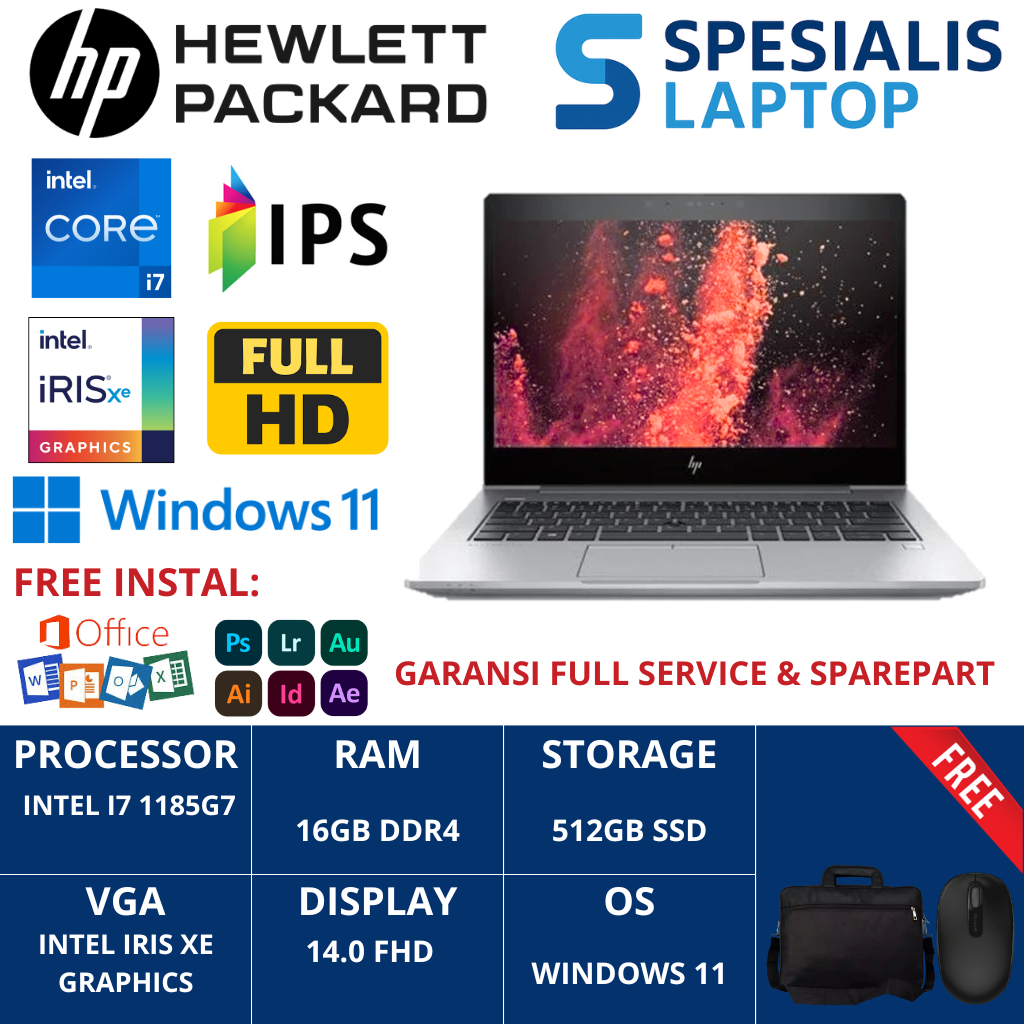 Jual Laptop HP Elitebook 840 G8 Intel I7 1185G7 RAM 8GB SSD 512GB 14.0 ...