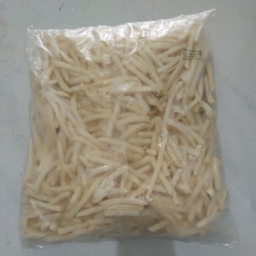 Jual kentang frozen / kentang French fries / kentang shoestring 2kg ...