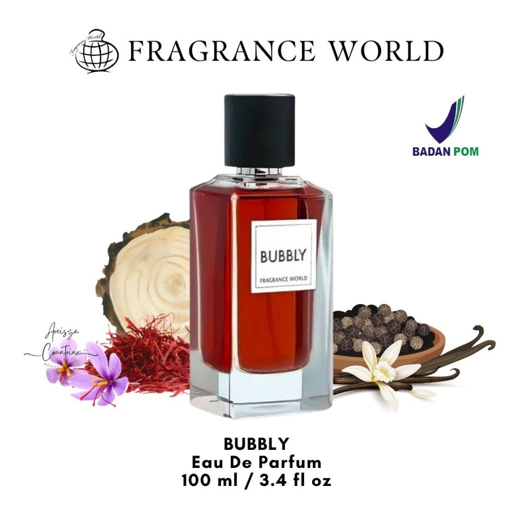 Jual Parfum Fragrance World Bubbly for Unisex EDP 100 ml | Shopee Indonesia