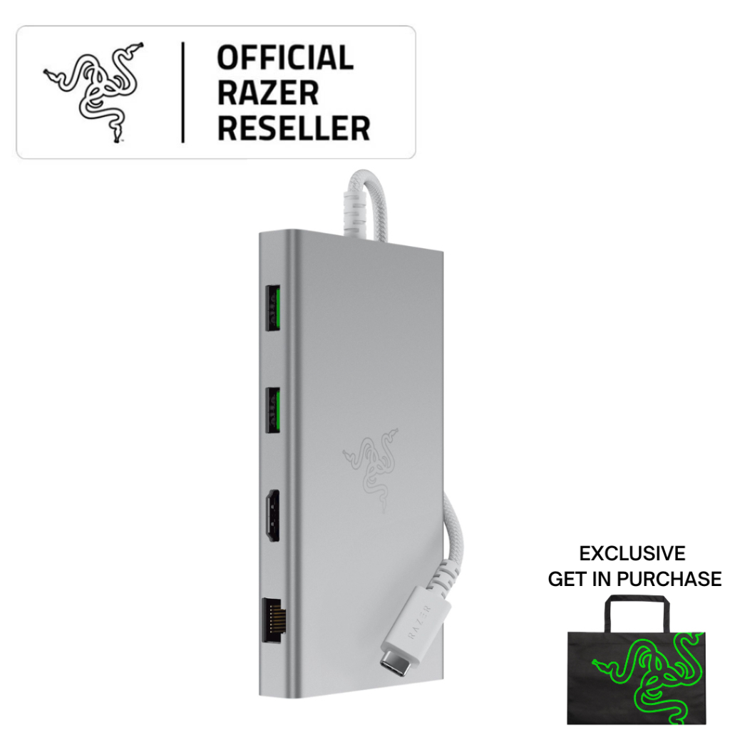 Jual Razer USB-C Dock - Mercury White - 11 Port USB-C Dock | Shopee ...