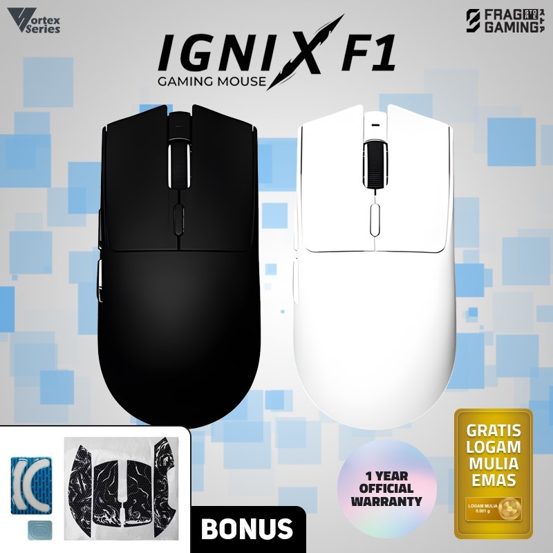 Jual Vortexseries Vortex Ignix F1 / Ignix F1 Pro Wireless Mouse Gaming ...