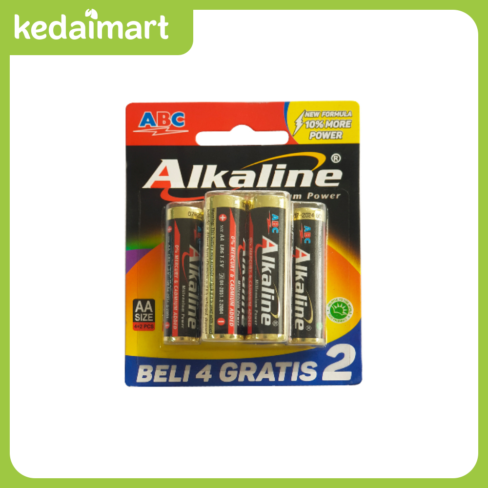 Jual Abc Battery Alkaline Millennium Power Aa Lr6 Isi 4 | Shopee Indonesia