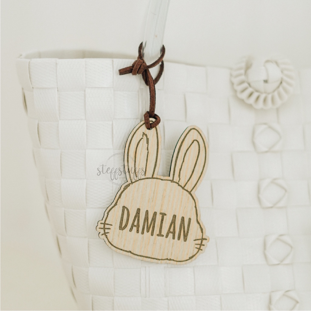 Jual RABBIT ANIMAL NAME TAG | Gantungan Tas Dekorasi Hampers Nama Anak ...