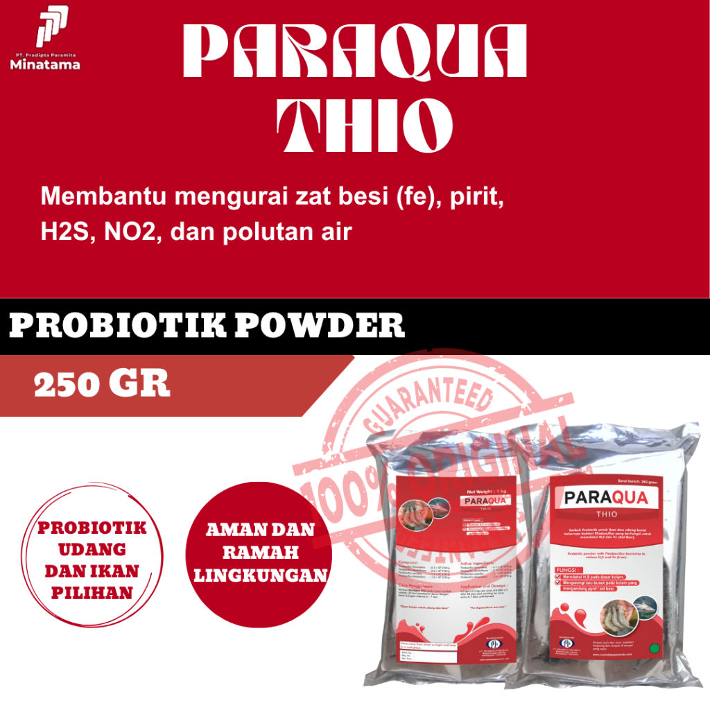 Jual Probiotic / Probiotik udang dan ikan powder - Pengurai Besi Pirit ...