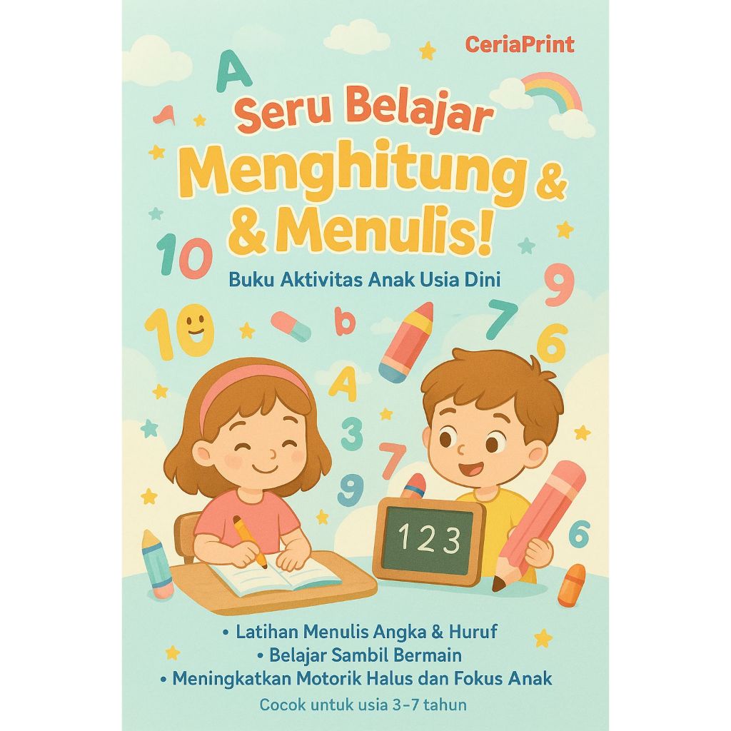 Jual BUKU AKTIVITAS/WORKSHEET/LATIHAN ANAK - MENGHITUNG-MENULIS-MEMBACA ...