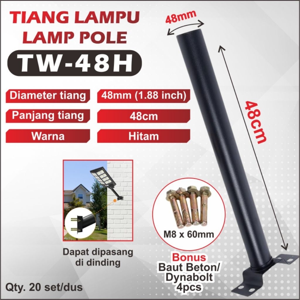 Jual Tiang Bracket Lampu PJU Led / Bracket Tiang Lampu Jalan / Tiang ...