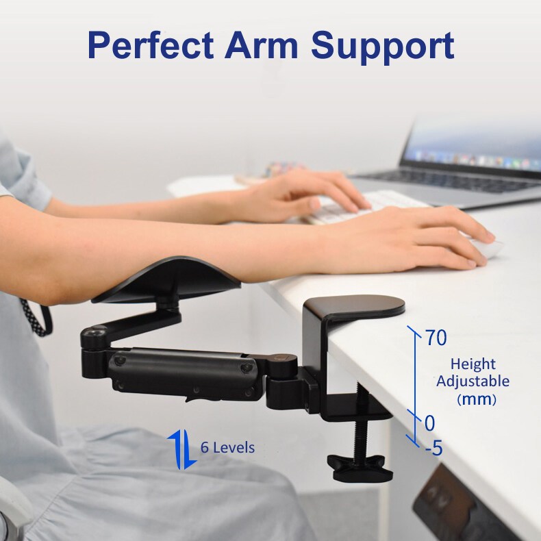Jual BilBil Adjustable Computer Arm Rest For Desk Arm Support Wrist ...